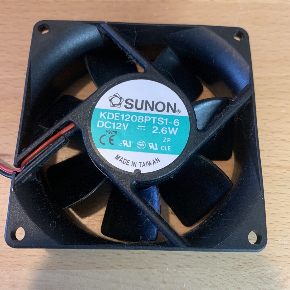Sunon 80 mm High Speed Cooling Fan - 12 V - 42 CFM - 34 dB ...