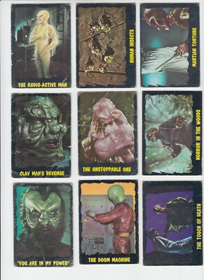 Outer Limits - TCG COLLECTOR CARDS, 1964, 13 Cards, Mixed Grades, SCI ...