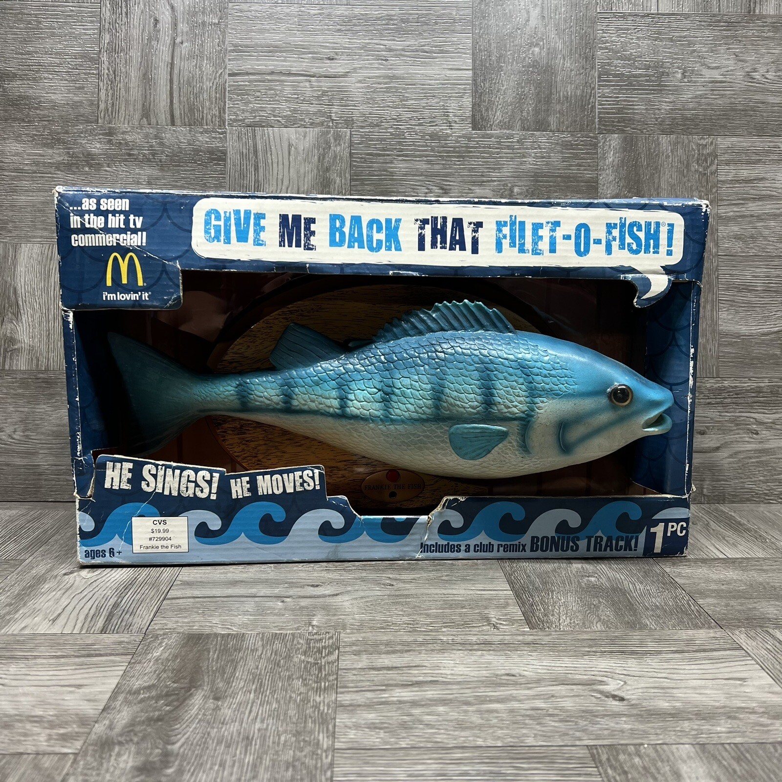Frankie The Fish Singing Wall Mountable McDonalds Filet-o-fish 2009 for ...
