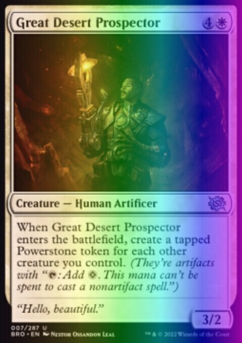 MTG Great Desert Prospector (7/399) The Brothers' War NM FOIL | eBay