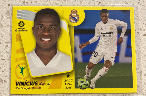 2021-22 Panini Sticker La Liga Vinicius Real Madrid #20 | eBay