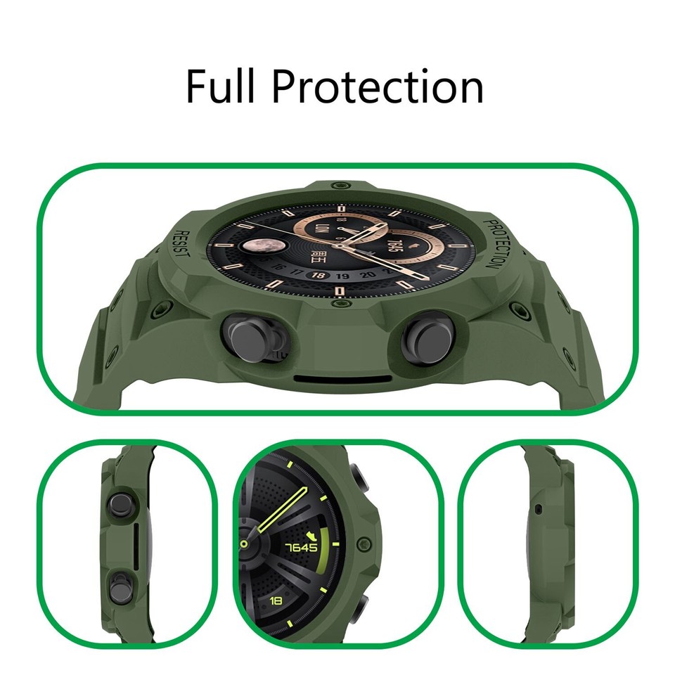 Silicone Rubber Watch Band Cover For Huawei Watch GT2 GT3 46mm Strap ...