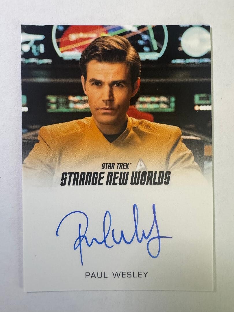 Star Trek Strange New Worlds Season 2 Paul Wesley Full Bleed Autograph ...