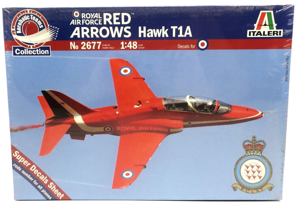 Italeri 1/48 Hawk T1A Royal Air Force Red Arrows Model Kit 2677 | eBay
