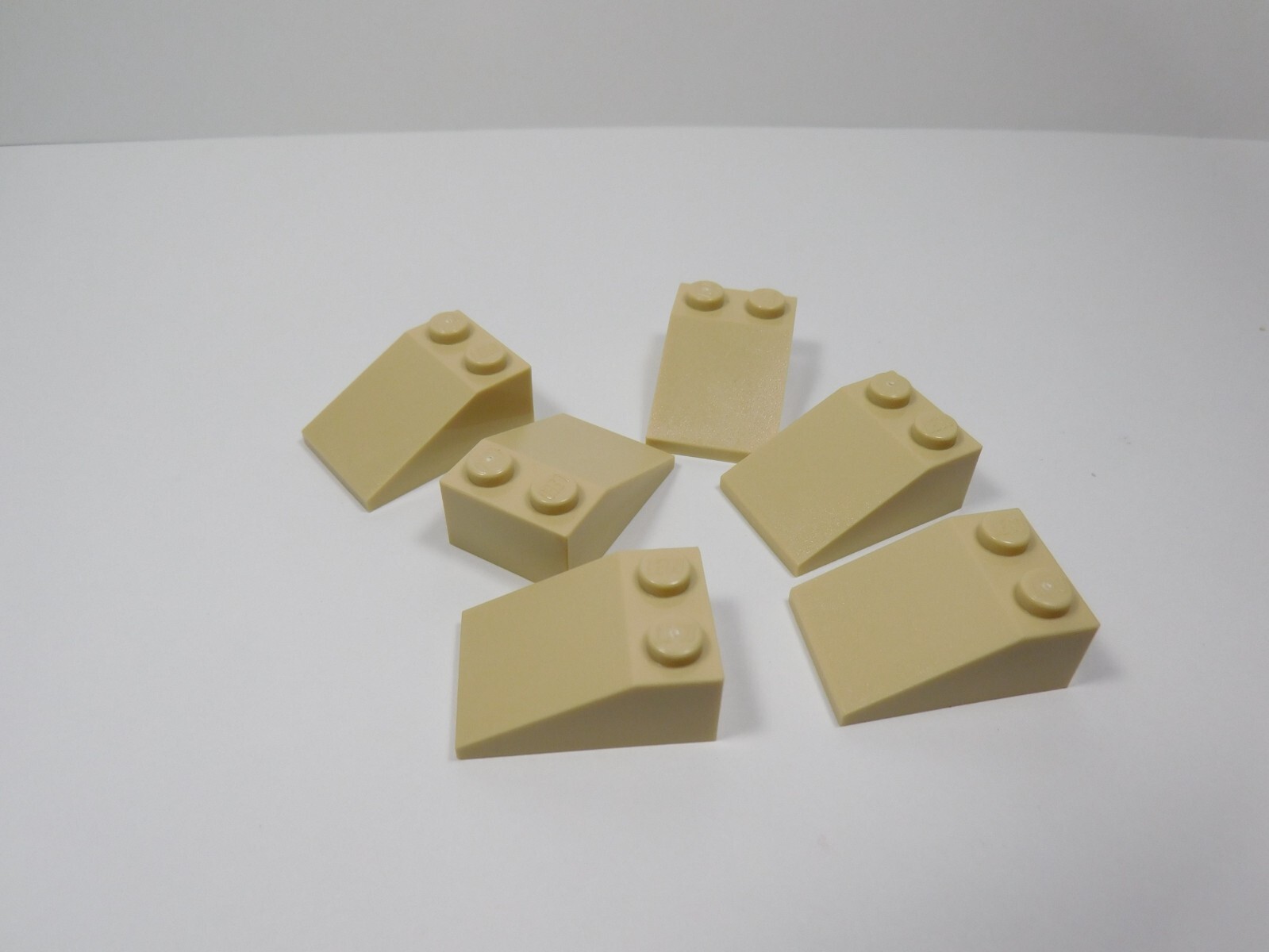 LEGO Lot of 6 Tan 3x2 Slopes Bricks H4 | eBay