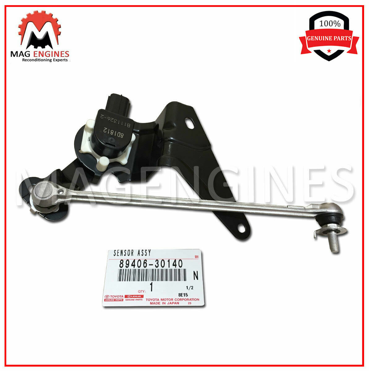 89406-30140 GENUINE OEM HEIGHT CONTROL SENSOR SUB-ASSY, FRONT LH ...