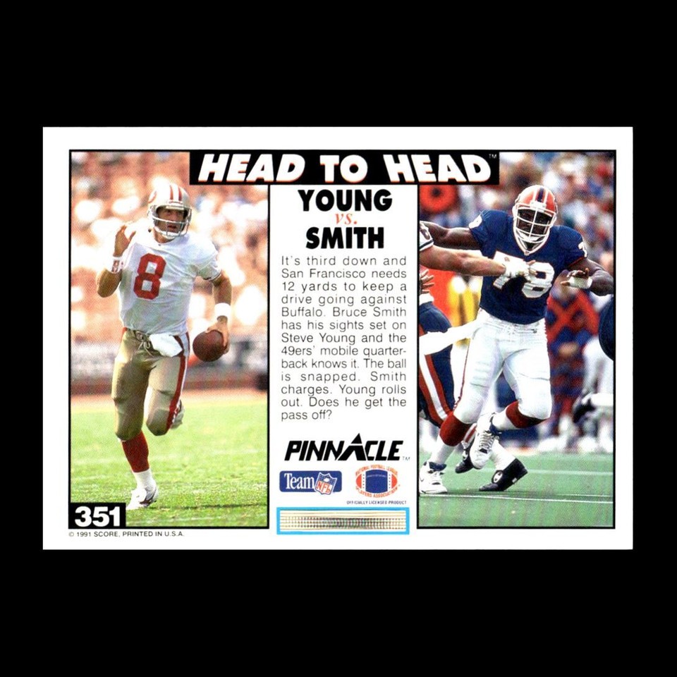 Young vs. Smith 1991 Head To Head Buffalo Bills #351 R307 | eBay