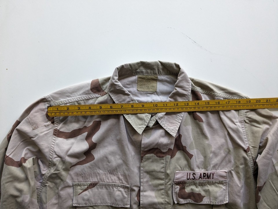 USGI US Army Desert Camo BDU Field Jacket Military Tactical Coat Large ...