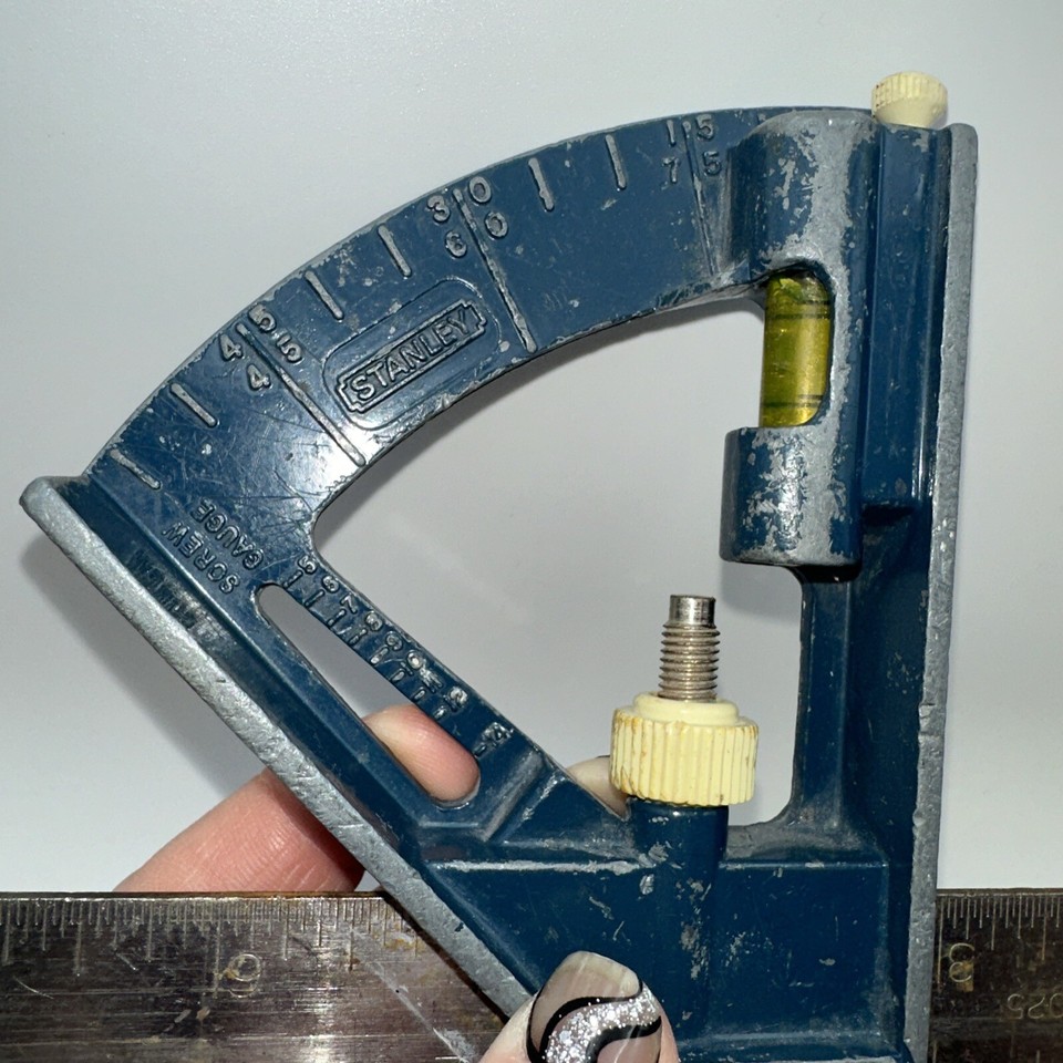 STANLEY Combination Square Ruler COLLECTIBLE VINTAGE ANTIQUE OLD WOW | eBay
