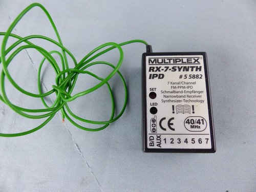 MULTIPLEX récepteur RX-7-SYNTH IPD , 40/41 MHZ réf 55882 ,testé OK ...