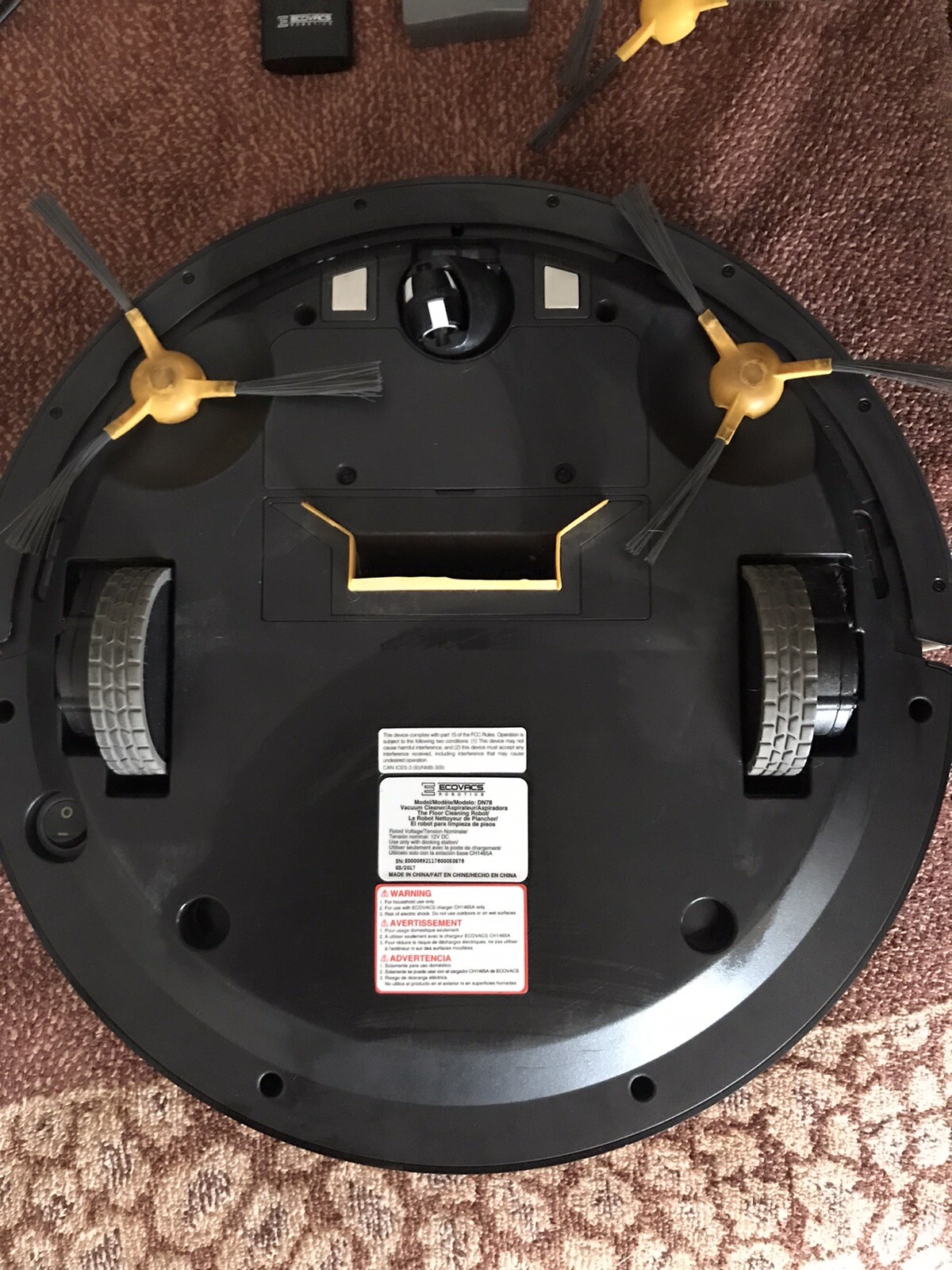 Deebot Ecovacs Robotic Vacuum Cleaner Model N78 with Charger & Remote ...