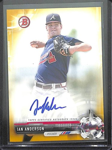 2017 Bowman Gold Paper Autograph #PA-IA Ian Anderson No 3 of 50 | eBay