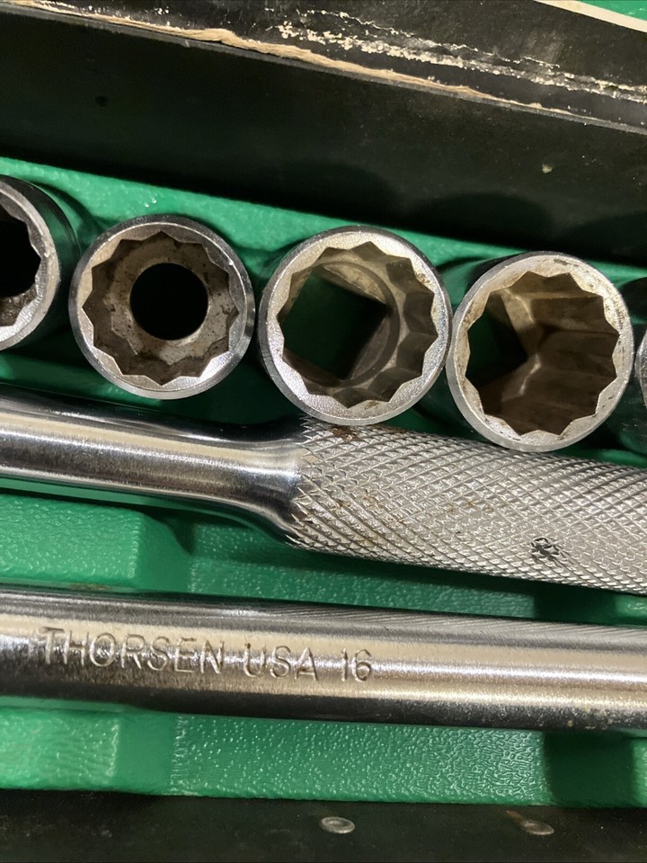 TTC THORSEN TOOL CO. USA NO.1215 SAE 1/2" DRIVE 12 POINT SOCKET WRENCH ...