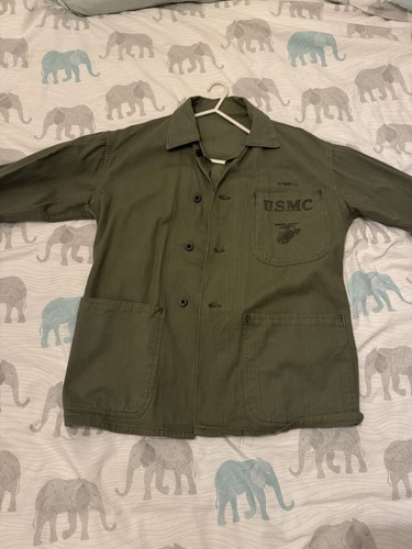 Original WW2 US Marine Corp P41 HBT Jacket USMC WWII | eBay