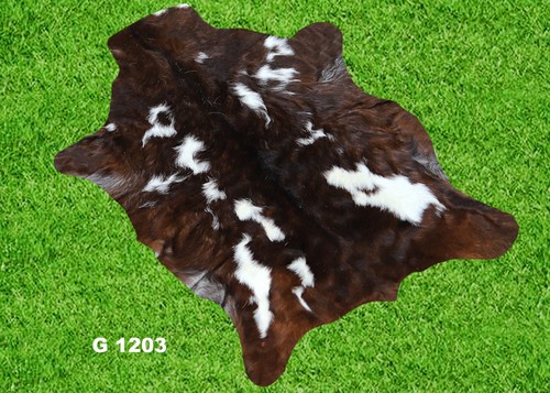 GOAT Western taxidermy Hide Rug Natural Pattern Fur Goat Hide Rug Goat ...