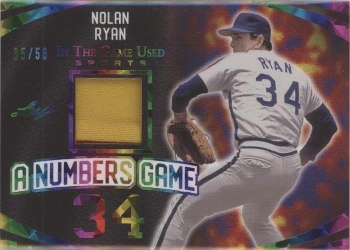 2024 Leaf in the Game Used Sports - Nolan Ryan #ANG-38 for sale | eBay