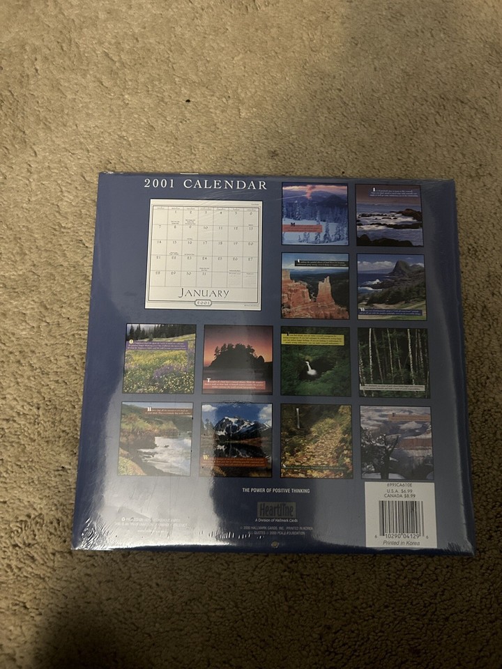 The Power Of Positive Thinking 2001 Calendar By Norman Vincent Peale | eBay