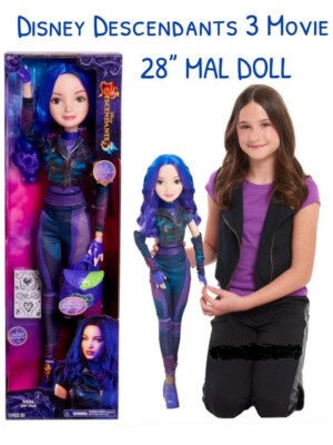 Disney Descendants 3 28" Doll - Mal ~ Brand New & VHTF | eBay