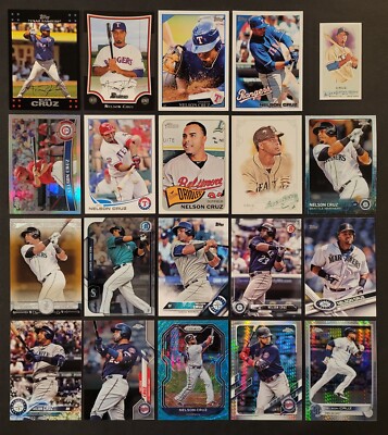 Lot of 20 Different NELSON CRUZ Baseball Cards 7xAS 2007-2022 BB4355 | eBay