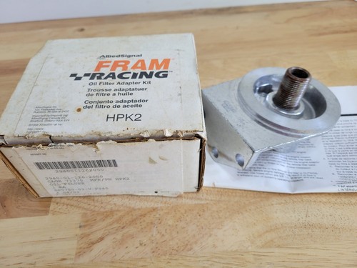 FRAM High Performance Remote Oil Filter Adapter Mount Base HPK2 NOS | eBay