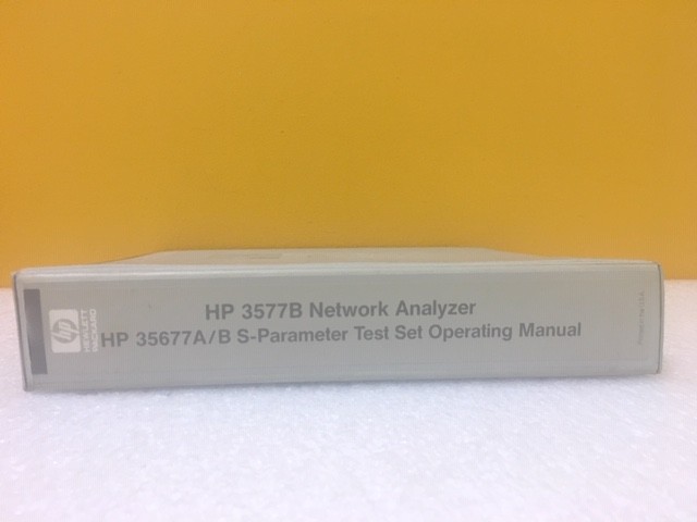 HP / Agilent 03577-90035 3577B Network Analyzer 35677A/B S-Parameter ...