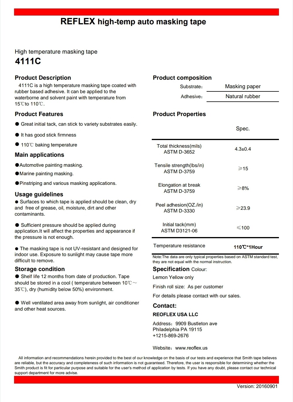 REFLEX PAPER AUTOMOTIVE REFINISH MASKING TAPE 1.5 INCH 24 ROLLS like 3M ...