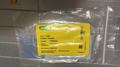 Bio-rad 1704324 15-Well Comb, Adjustable Height, 1.5 mm Thickness | eBay