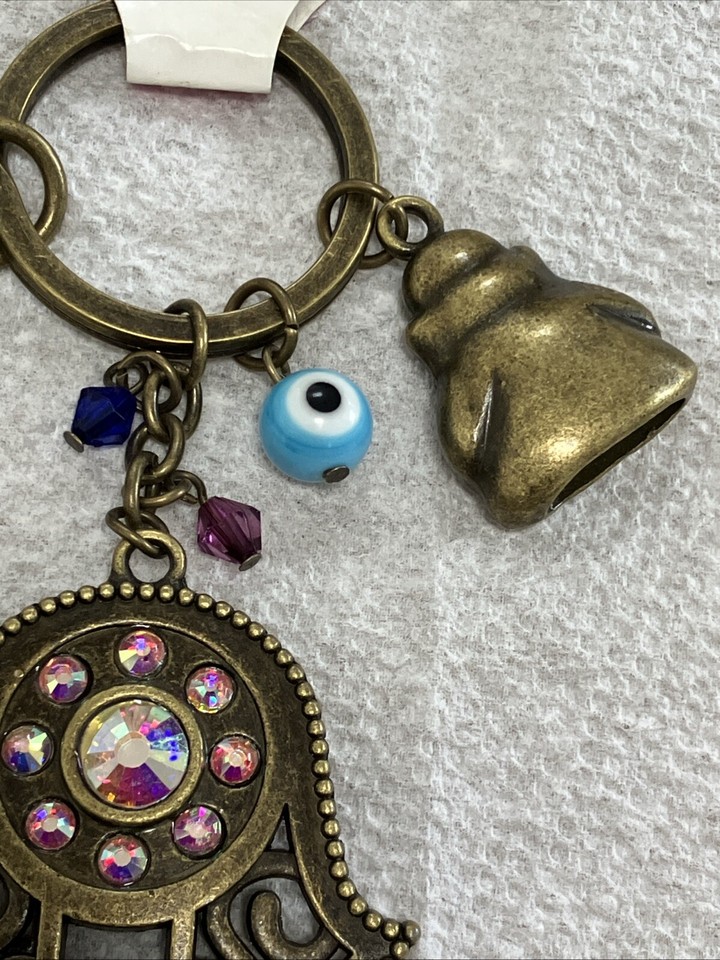 BUDDHA/HAMSA HAND CHARMS KEYCHAIN WITH CLIP -NEW | eBay
