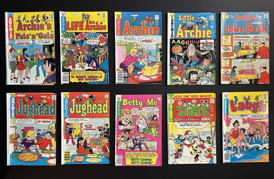 Archie Comics Vintage Lot Of 70 Comic Books From The 70s | eBay
