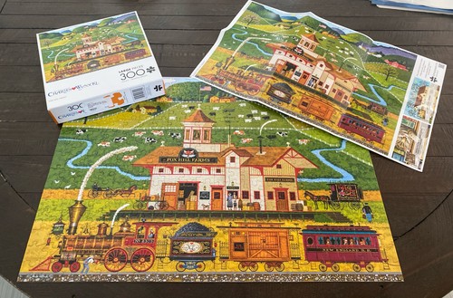 Buffalo Jigsaw Puzzle Charles Wysocki “Fox Family Farms” 300 Piece | eBay