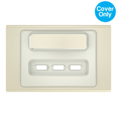 Clipsal Iconic Styl 3 Gang Horizontal USB Shelf Skin Crowne | S3043USBC ...