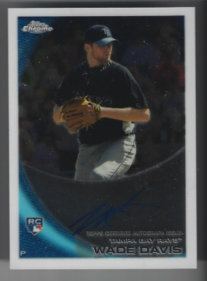 2010 Topps Chrome Rookie Autographs #220 Wade Davis RC Auto | eBay