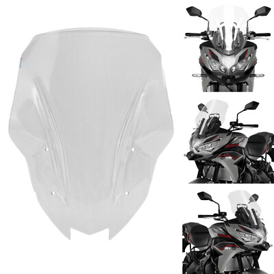 Clear Windscreen Windshield Shield For KAWASAKI Versys 650 KLE LE650E ...