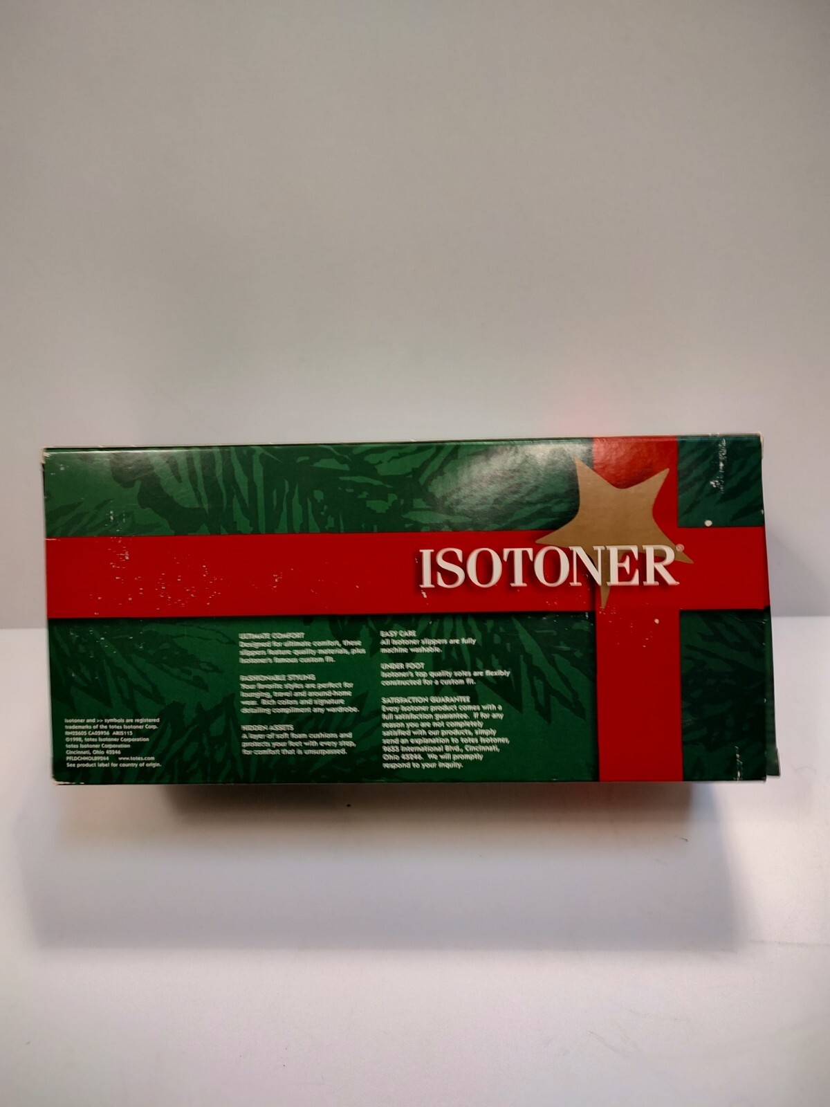 Isotoner Velour Medium Slippers (Red) - 1998 | eBay