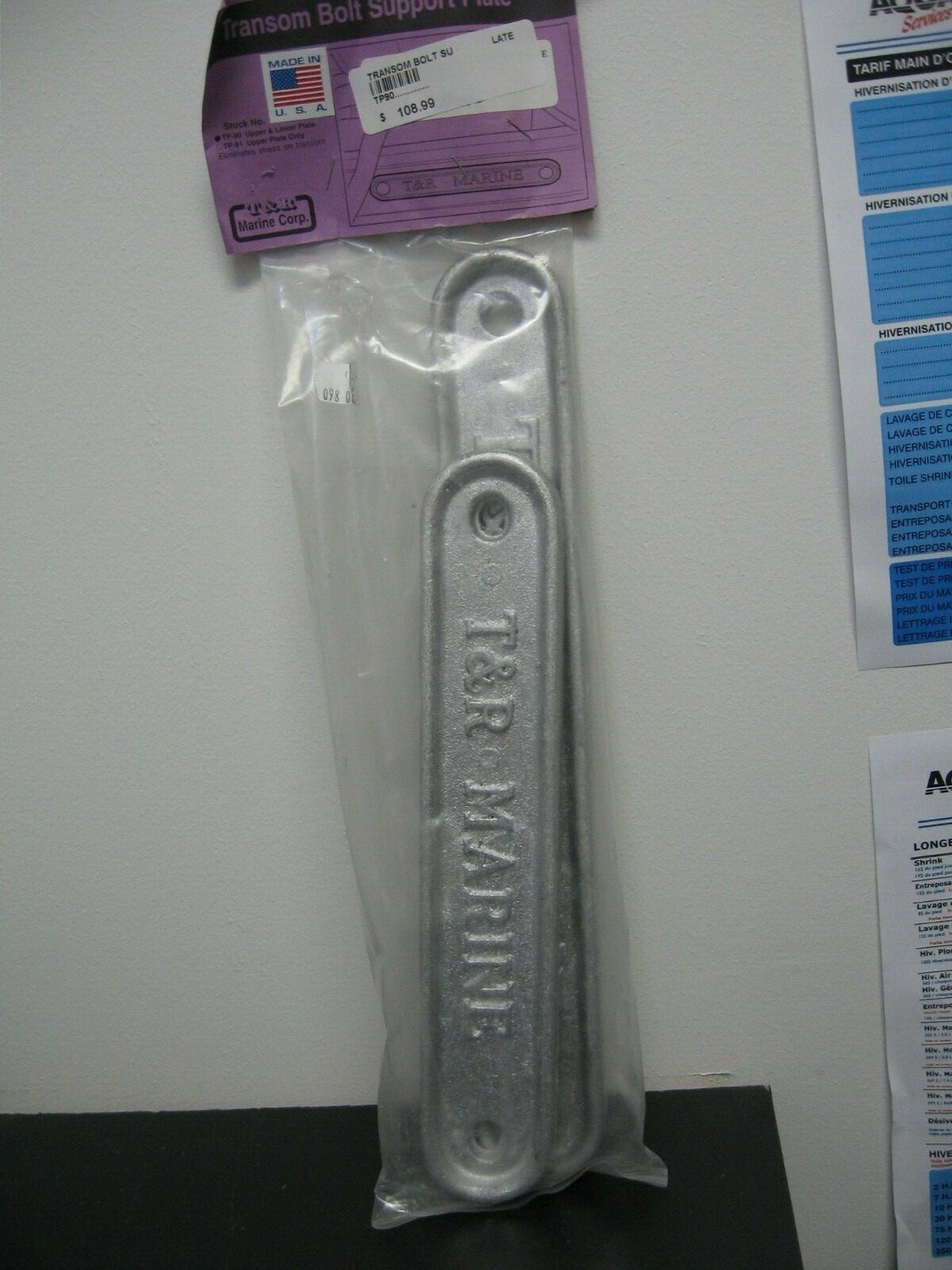 T&R MARINE TRANSOM BOLT SUPPORT PLATE KIT - TP-90 | eBay