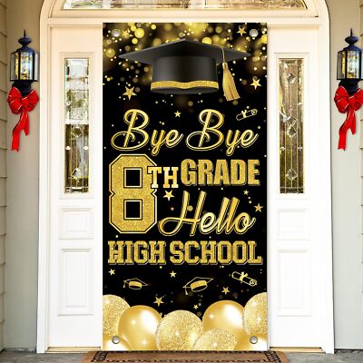 8TH Grade Graduation Decorations 2024, 8TH Grade Graduation Door Cover ...