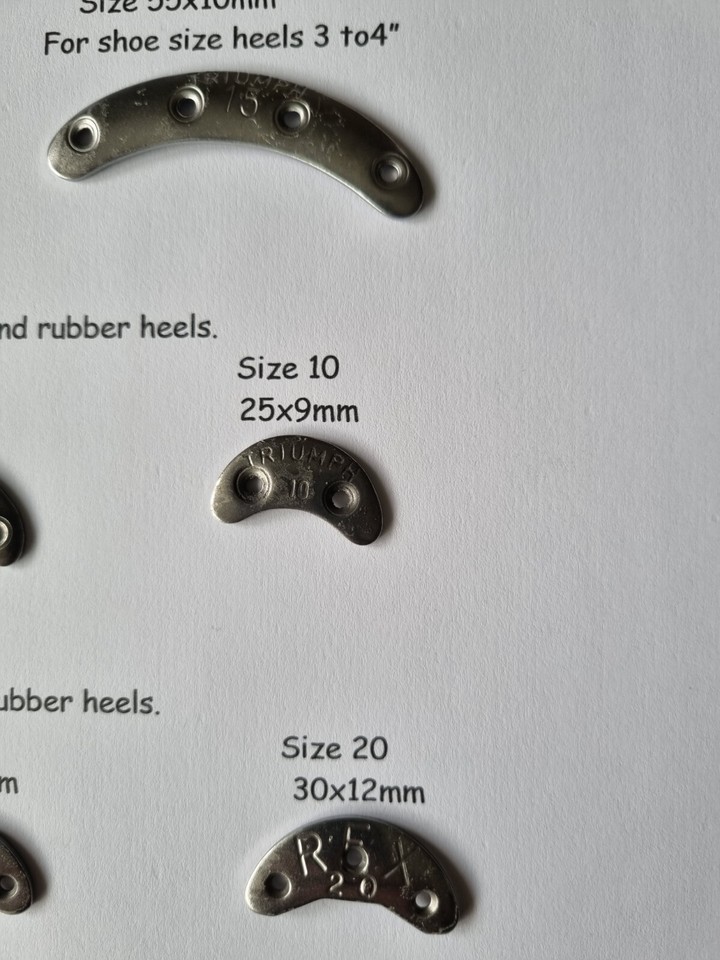 Shoe Repair Segs Toe Heel Sole Steel Plates Triumph Blakeys Protectors ...
