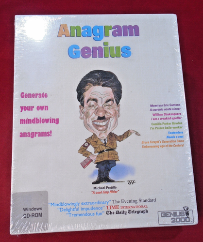 Neuf Anagram Genius Sur Cd-Rom 1995. Pour Windows 95 Etc. | eBay