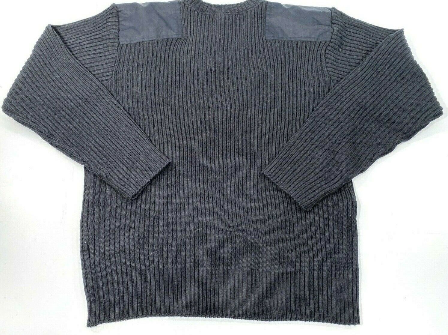 NEW XS REG NAVY BLAUER 210 V-NECK COMMANDO STYLE SWEATER POLICE DARK ...