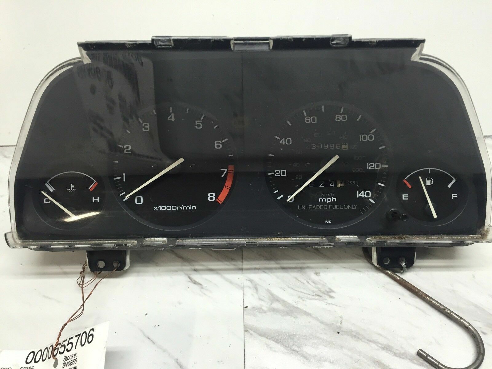 92 93 Acura Integra OEM odometer gauge cluster speedometer 5spd 230k no ...