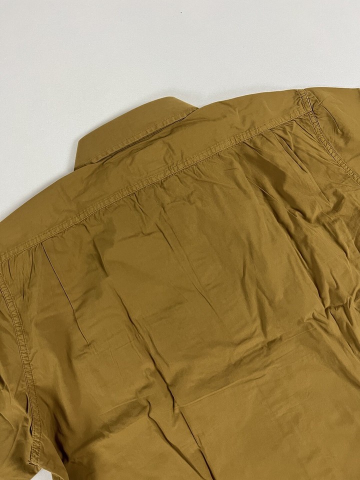 FILSON WASHED SHORT SLEEVE FEATHER CLOTH SHIRT GOLD OCHRE M NWT | eBay