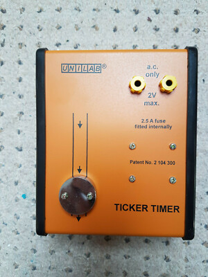 UNILAB TICKER TIMER Event Marker 2 Volt AC Max BOXED & Instructions ...