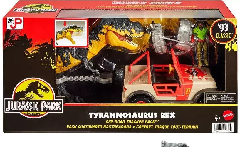 Jurassic Park ’93 Classic Tyrannosaurus Rex Off-Road Tracker Pack Mr ...