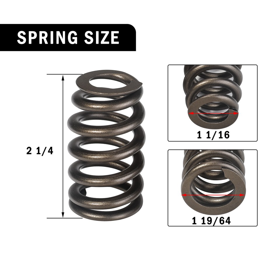 For GM All LS Engine Drop-In Beehive Valve Springs Set of 16 -.625 ...