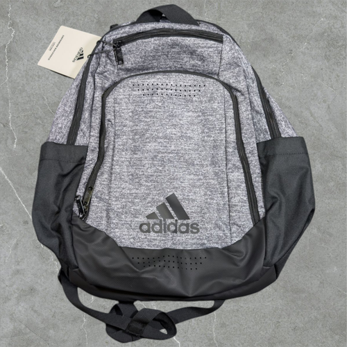 adidas 20" Defender Backpack Team Logo Space Gray Laptop Bag Shoe Vent ...