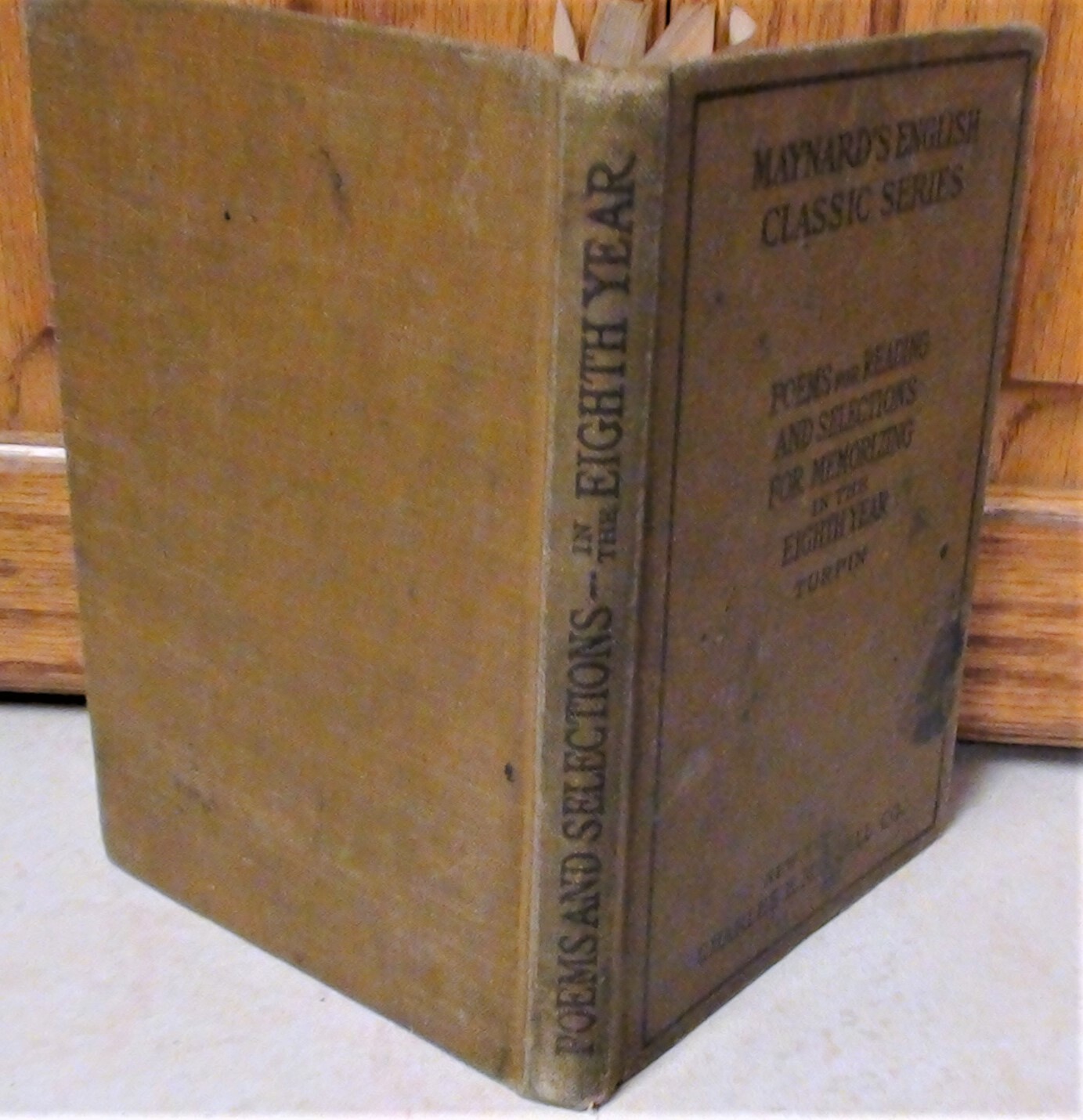 Rare1906 MAYNARD'S ENGLISH CLASSIC SERIES Poems & Reading in the 8th ...