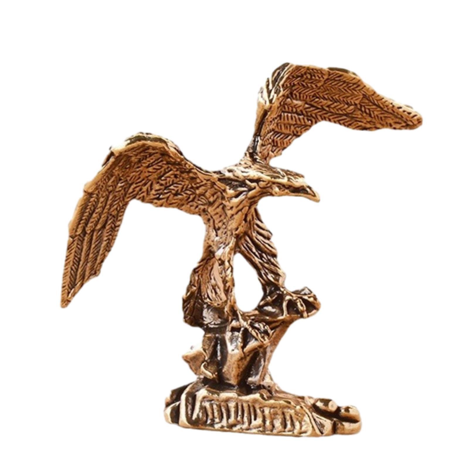 Eagle Figurine Hawk Sculpture Free Stand Table Crafts Collectible ...