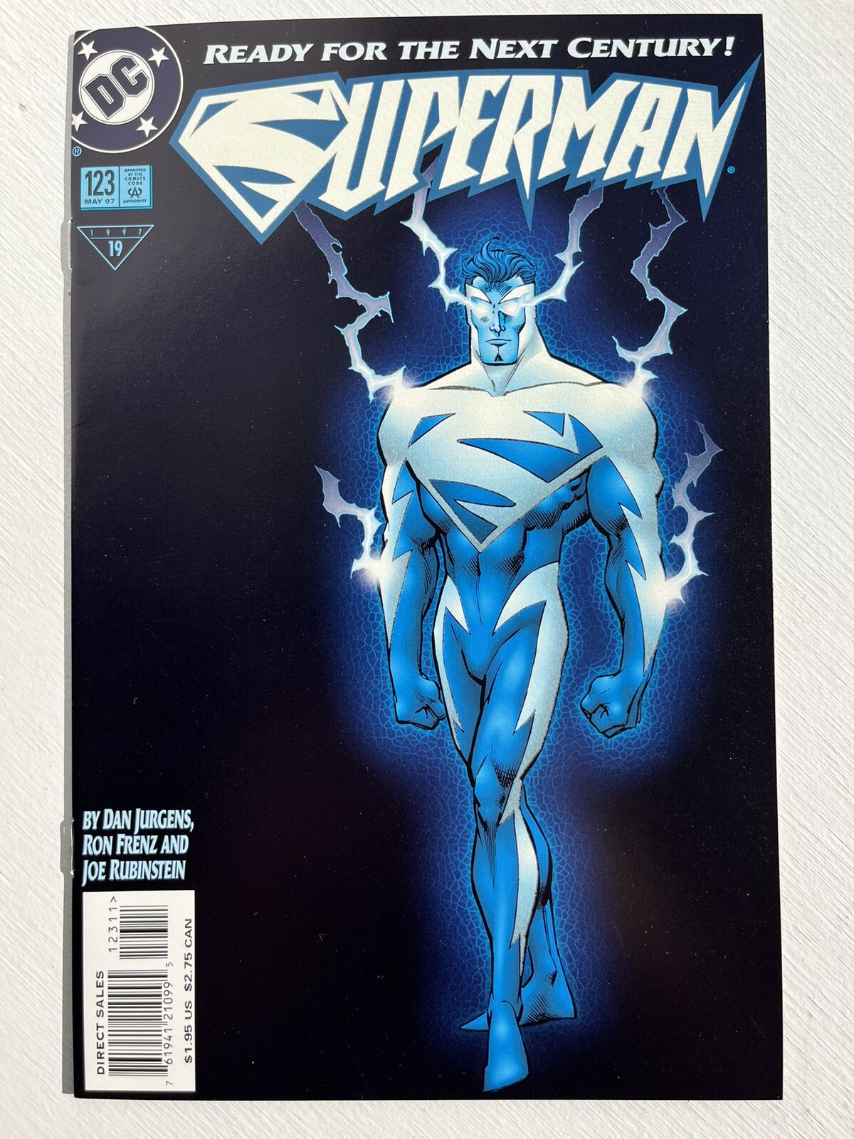 SUPERMAN #123 NM- 9.2 1ST APP OF ELECTRIC BLUE SUPERMAN VARIANT COVER ...