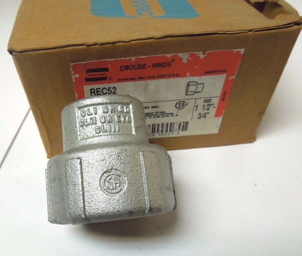 Crouse Hinds REC52 Reducing Coupling 1-1/2" X 3/4" Explosion Proof ...