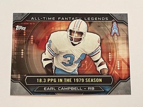 2015 Topps Football All-Time Fantasy Legends - Earl Campbell - Houston ...